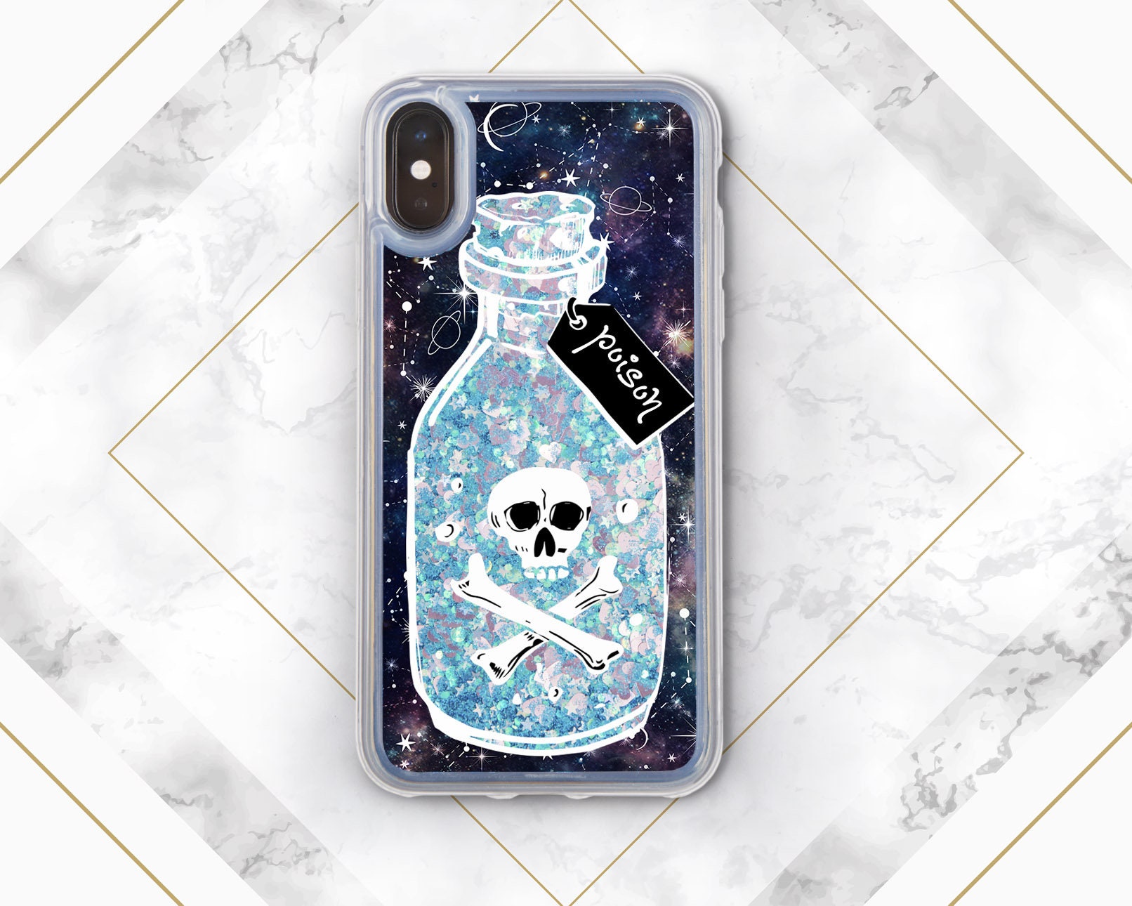 Phone Case Creepy Halloween Decor Iphone Case Skull Poison - Etsy