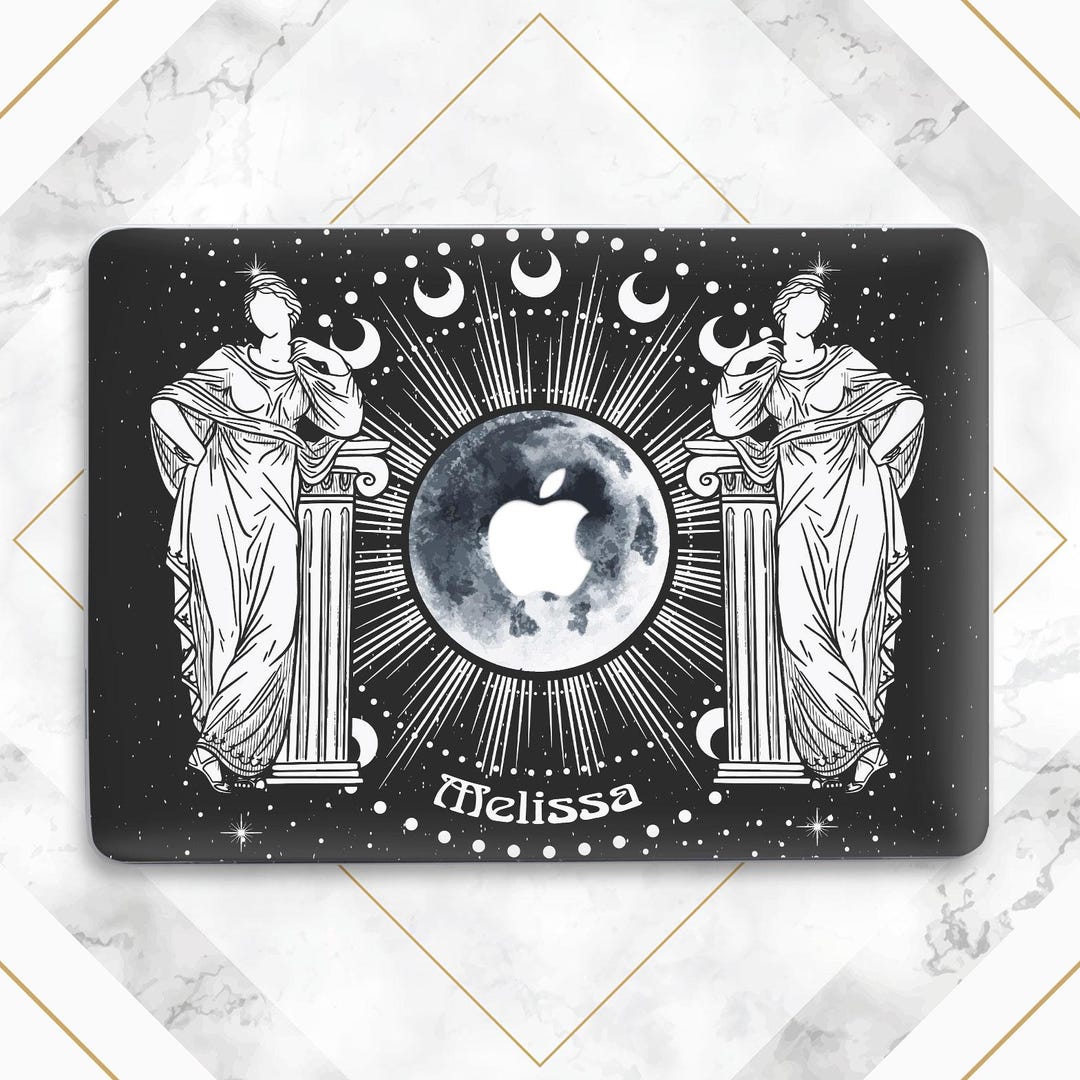 Greek Goddess MacBook Case Moon Custom Name Print MacBook Case Stars ...