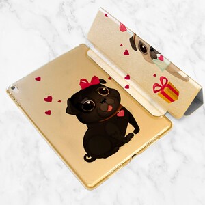 IPad Case Pugs iPad Case Hearts iPad Cute Case iPad Gen 5 Case - Etsy
