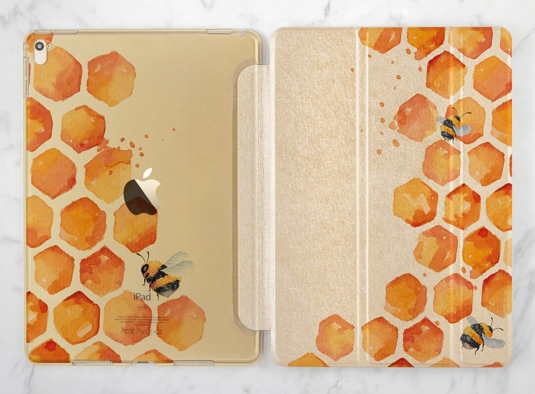 Honey Combs Art iPad Case Bee iPad Case Gold Sweet Honey Art iPad Smart ...