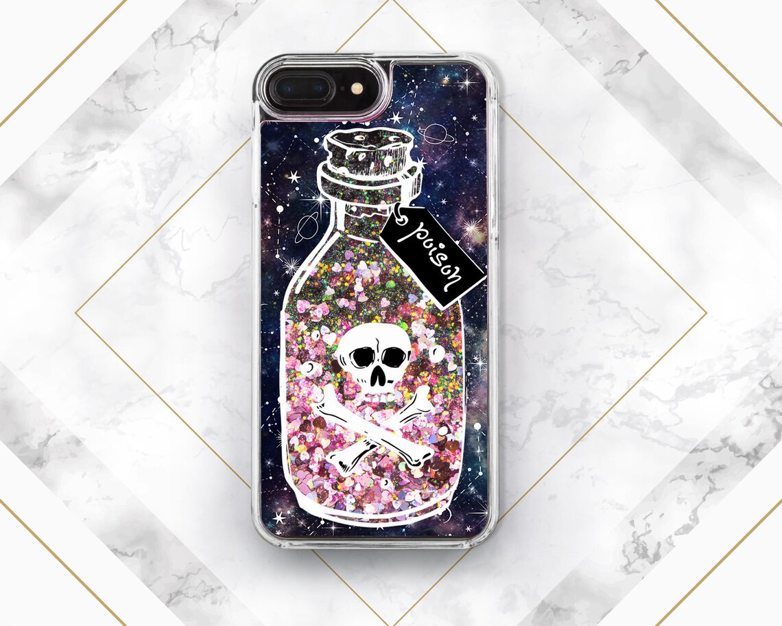 Phone Case Creepy Halloween Decor Iphone Case Skull Poison - Etsy