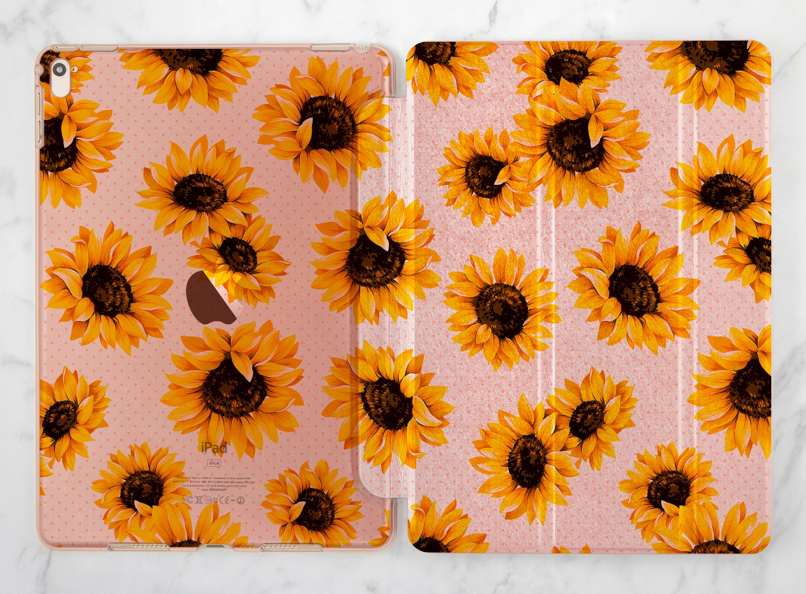 IPad Case Sunflower Yellow Flowers Golden Case iPad 10 5 12 9 Case iPad ...