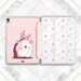Kawaii Bunny Case iPad Case Animal Cute Rabbit Case iPad White Pink ...