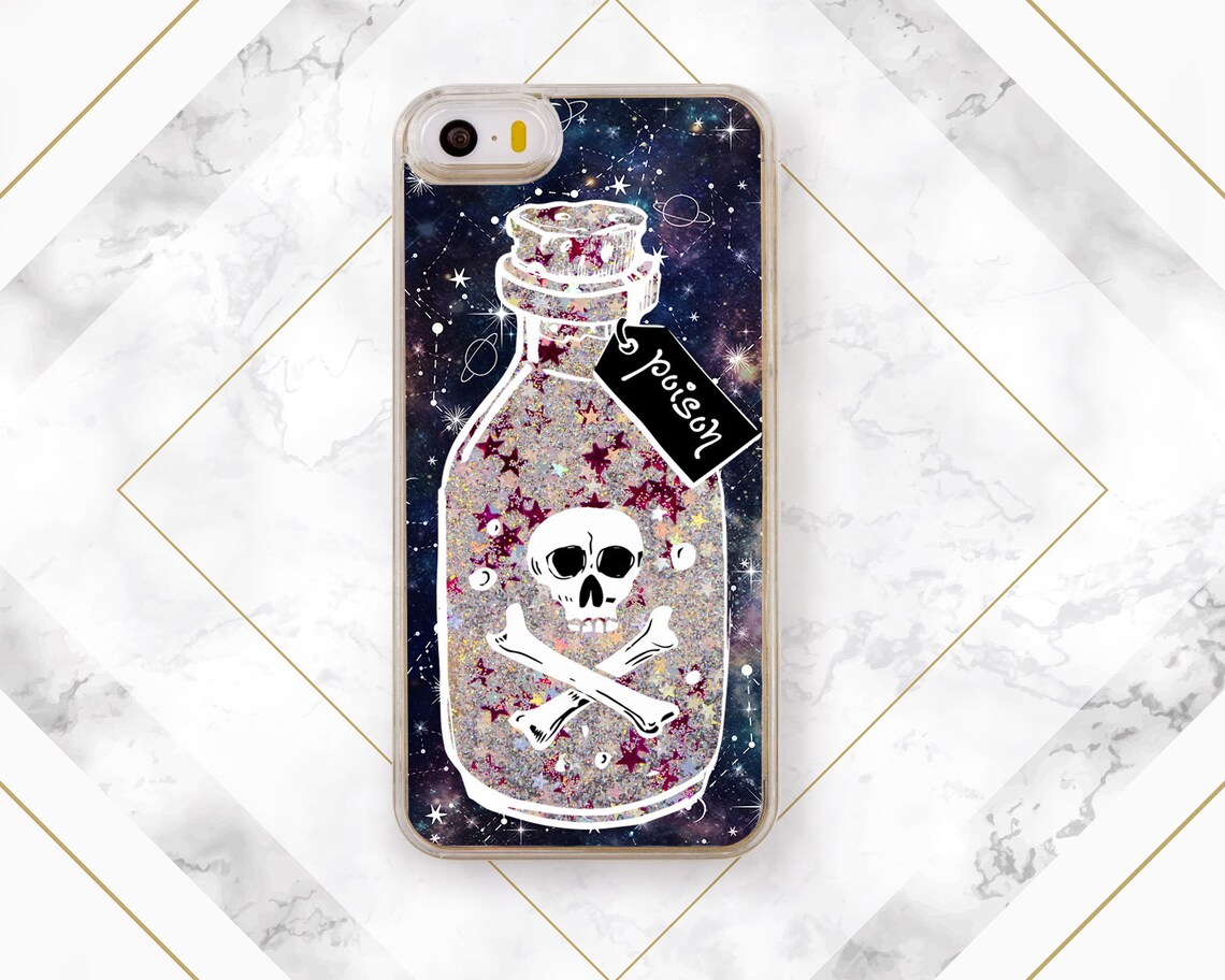 Phone Case Creepy Halloween Decor Iphone Case Skull Poison - Etsy