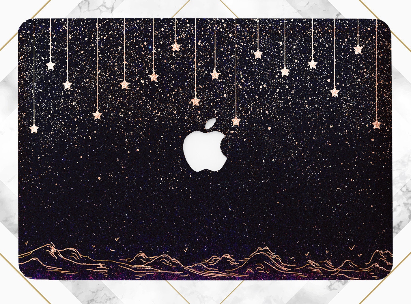 Macbook Case Stars Dark Night Pro 13 2019 Mountains Pro Retina | Etsy