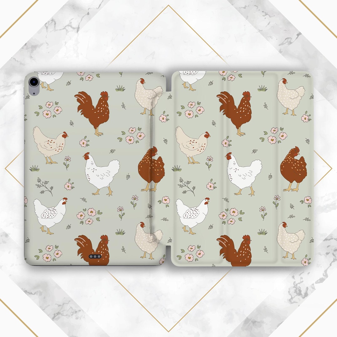IPad Case Chicken Cute Farm Animals iPad Case Birds iPad Smart Case ...