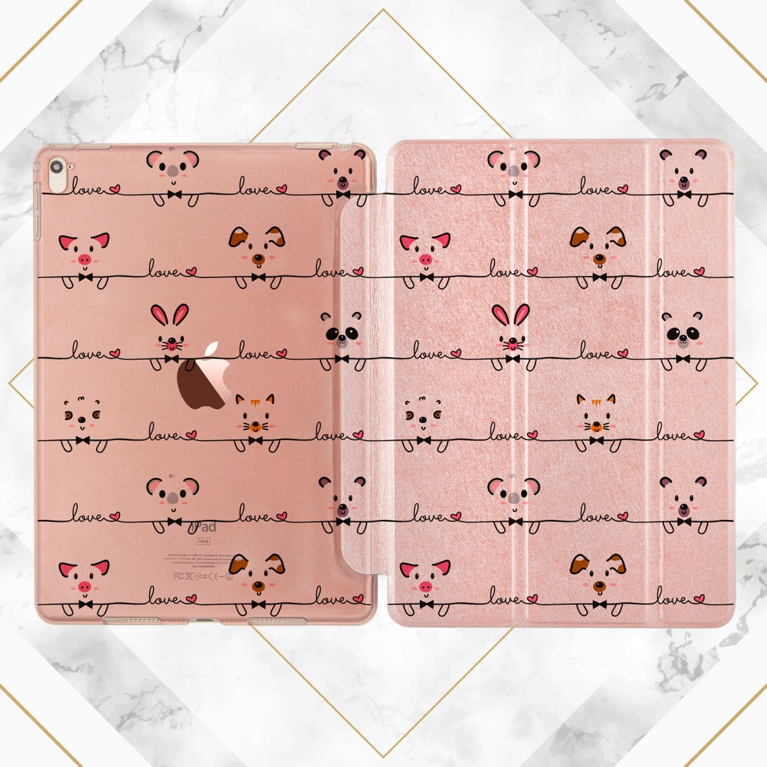 Kawaii Animals Art iPad Case Bunny iPad Smart Case iPad Case Kids iPad ...