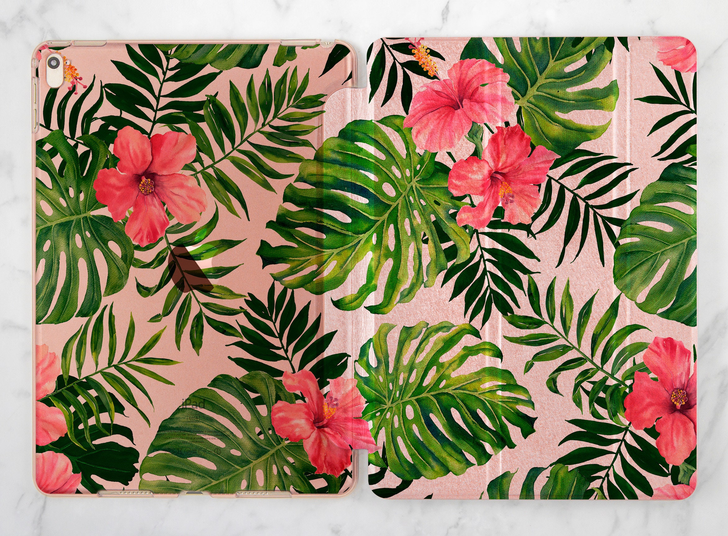 Ipad Case Tropical Pink Flower Summer Ipad Case Hawaii Ipad | Etsy