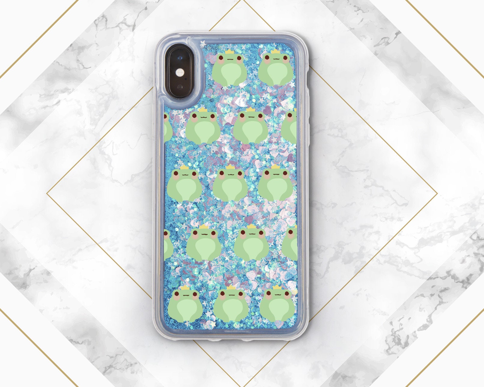 Cute Green Frog Iphone Case Kawaii Phone Case Animal Iphone 13 - Etsy