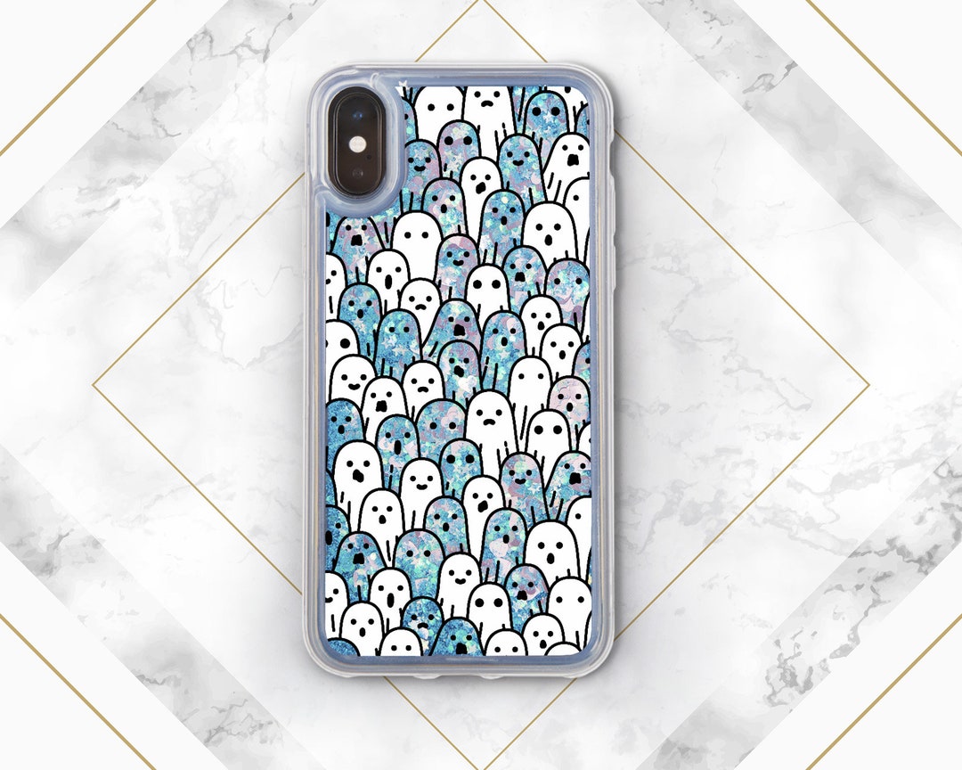 Funny Ghosts Halloween Gift Case With Glitter iPhone 11 Pro Max iPhone ...
