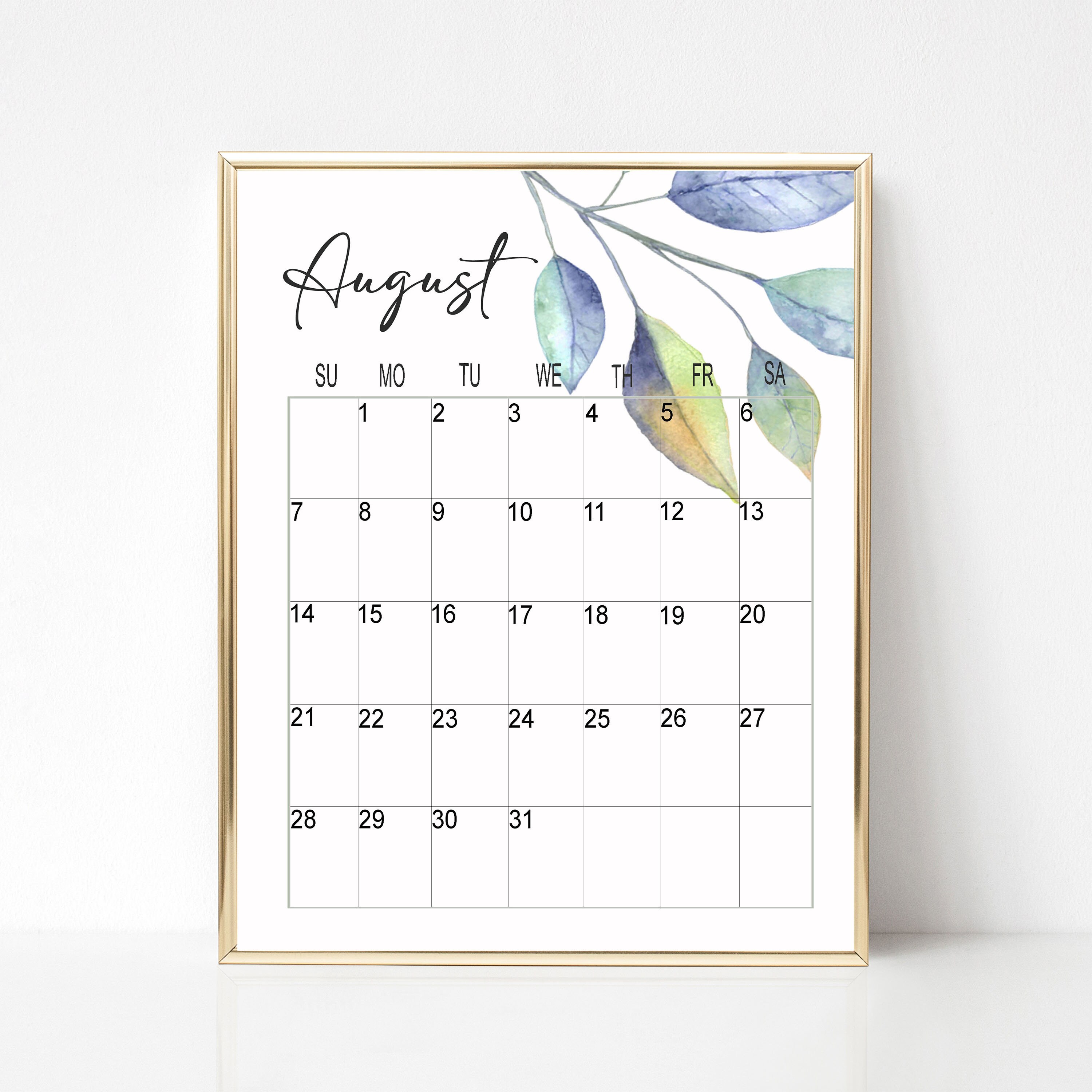 2021-2022 Calendar Printable Wall Calendar 2021-2022 2022 | Etsy