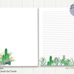 Stationery, Writing Paper PRINTABLES, Letter Paper, 5x7 Notepad, Card ...