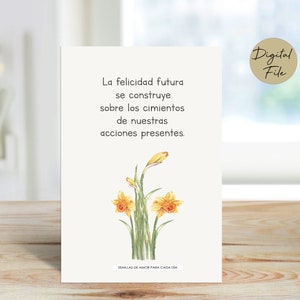 Printable Spanish Inspirational Cards, Printable Spanish Motivational ...