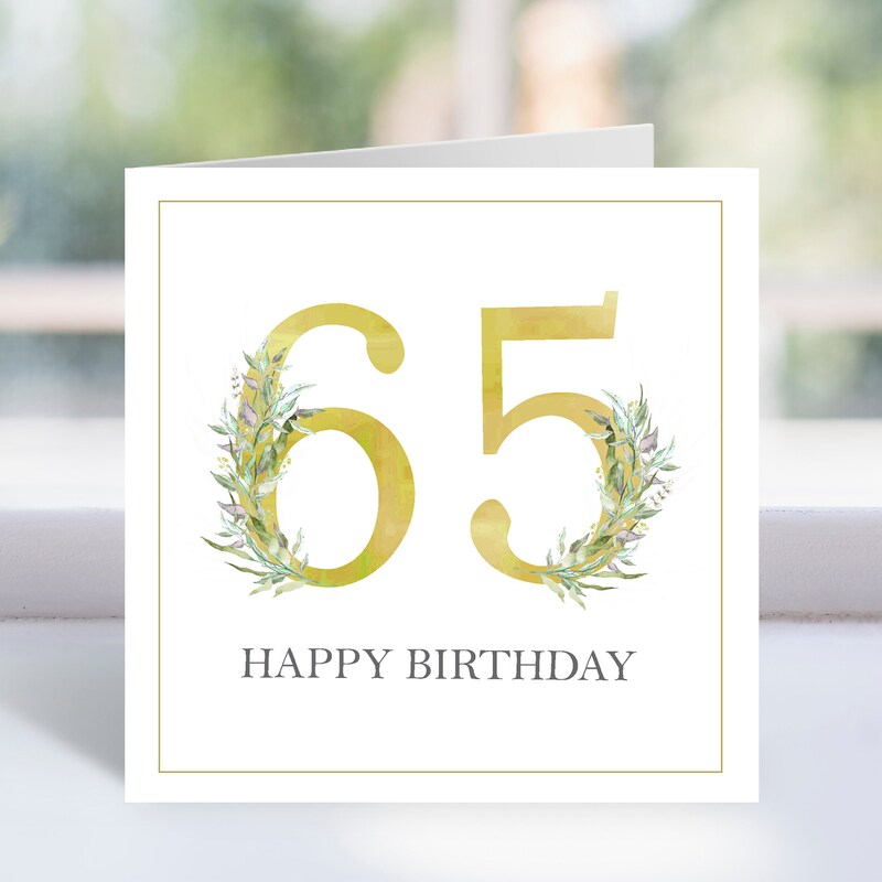 65th Birthday Card - Etsy