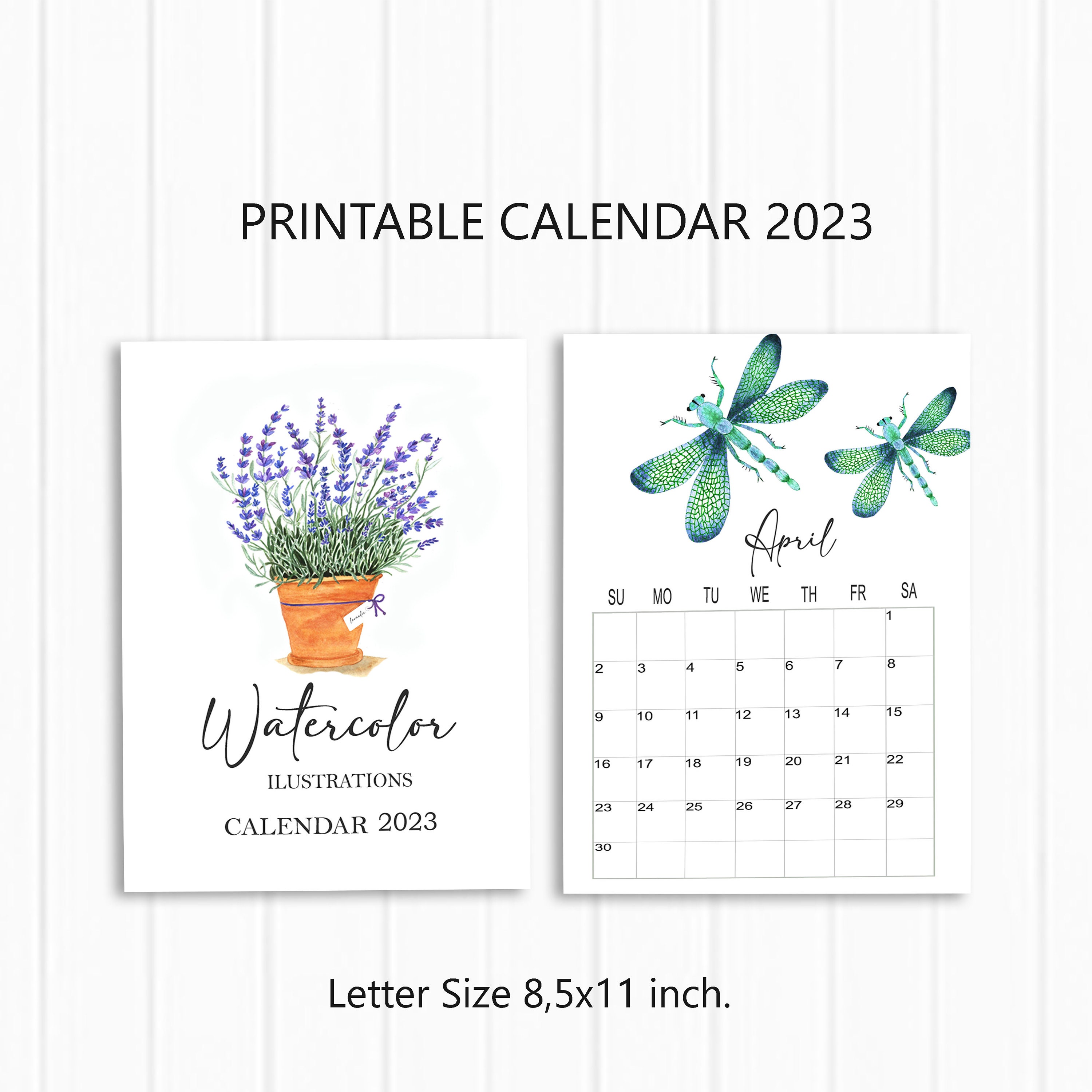 2023 Calendar Printable Wall Calendar 2023 2023 Wall - Etsy