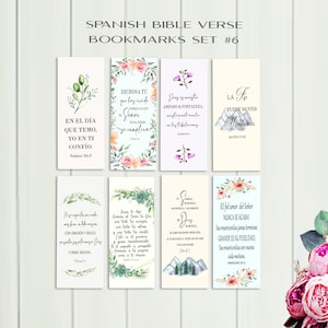 Spanish Bible Bookmarks, Printable Set of 8, 7 X 2.5 Inches, Instant ...