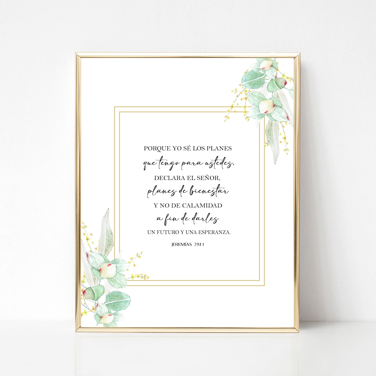 Jeremías 29:11 Spanish Bible Verse Spanish Jeremiah 29 11 | Etsy