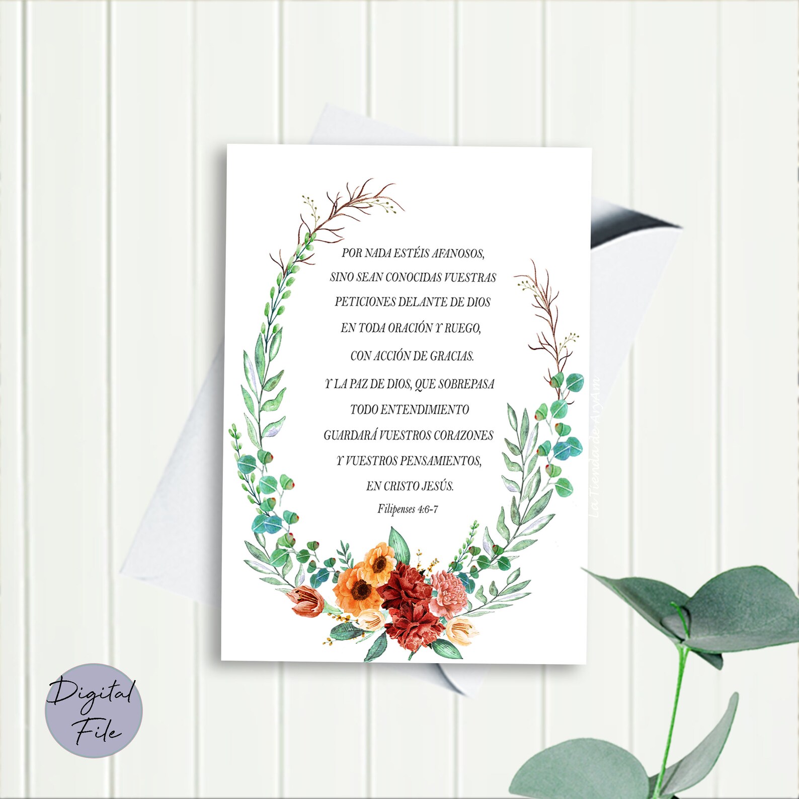 Filipenses 4:6-7 Spanish Bible Verse Spanish Philippians 4 - Etsy