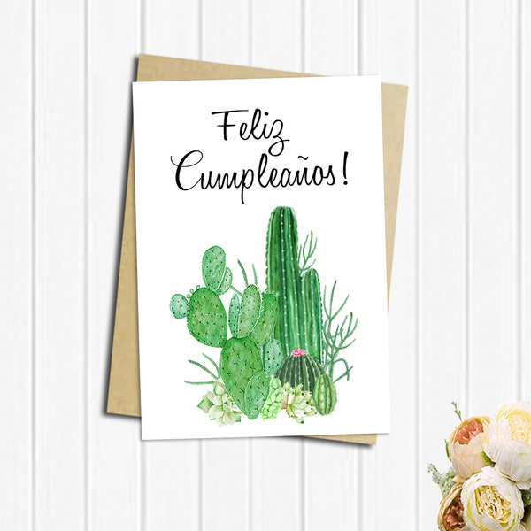 Cactus Greeting Card - Etsy