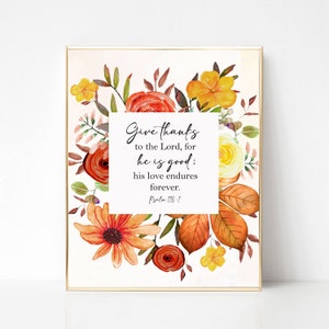 Printable Thanksgiving Bible Verse Set, Thanksgiving Bible Verse ...