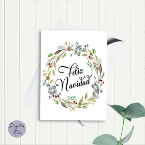 Feliz Navidad Printable, Christmas Printable, Spanish Christmas Crown ...