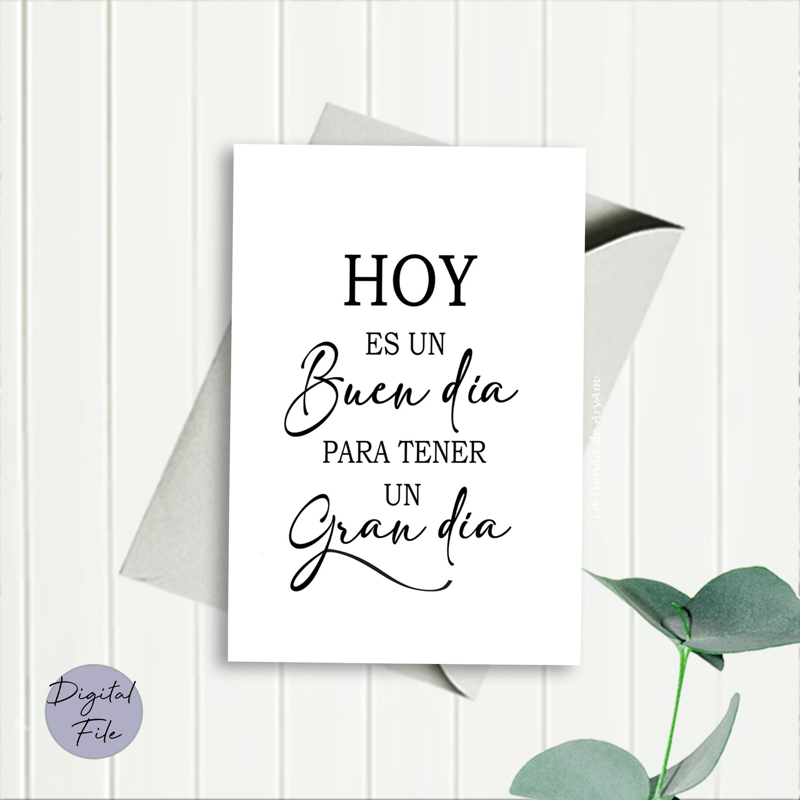Hoy Es Un Buen Día Spanish Quote Today is a Good Day Spanish - Etsy
