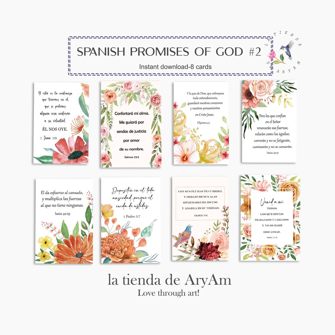 Spanish Promises of God Promesas De Dios Spanish Women Bible - Etsy