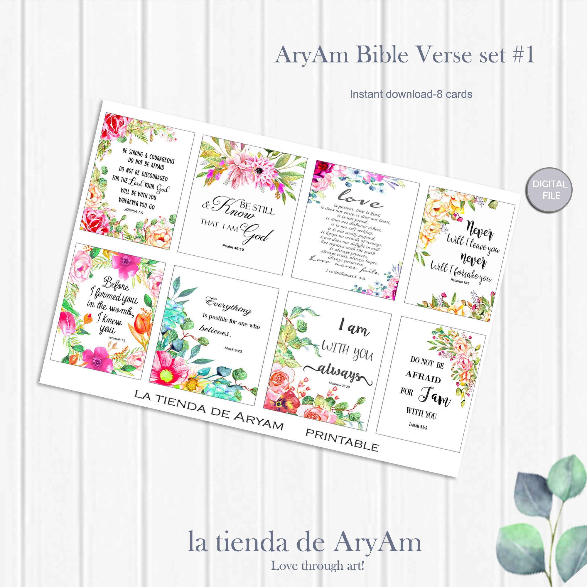 Bible Verse Tags Collage Sheet Scripture Art Tags3.50 | Etsy