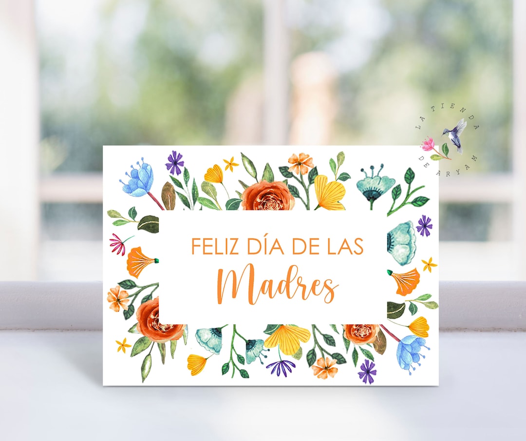 Feliz Día De Las Madres Printable Card, Happy Mother's Day ...