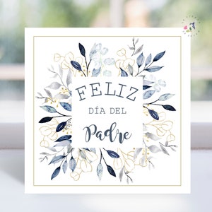 Spanish Father's Day, Feliz Dia Del Padre Printable, Printable for Dad ...