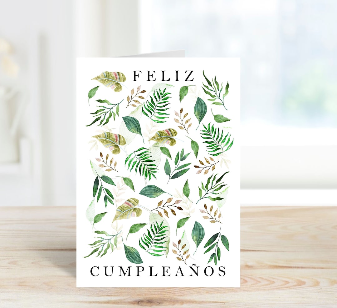 Printable Feliz Cumpleaños, Printable Birthday Card for Dad in Spanish ...