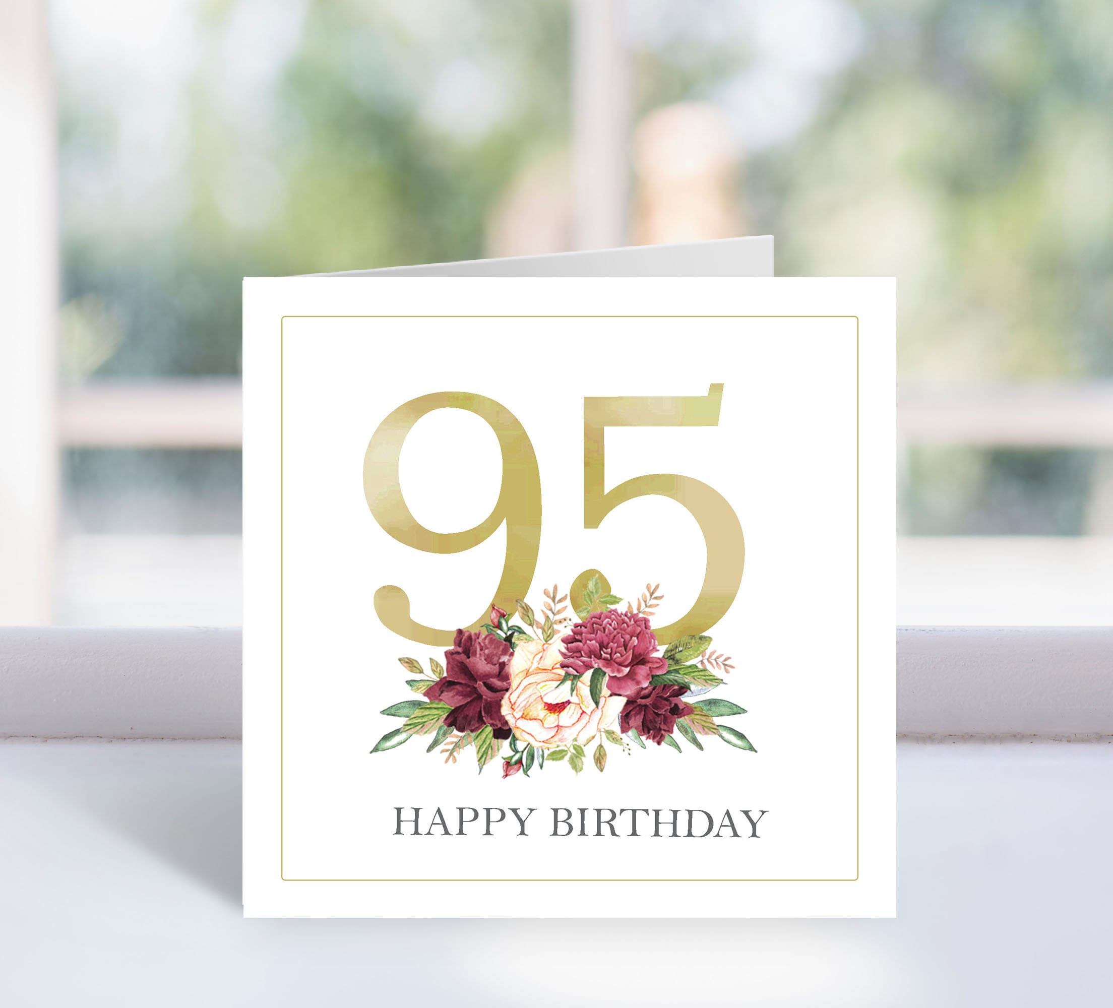 95th Birthday Card 95th Birthday Card Printable Personalised - Etsy ...