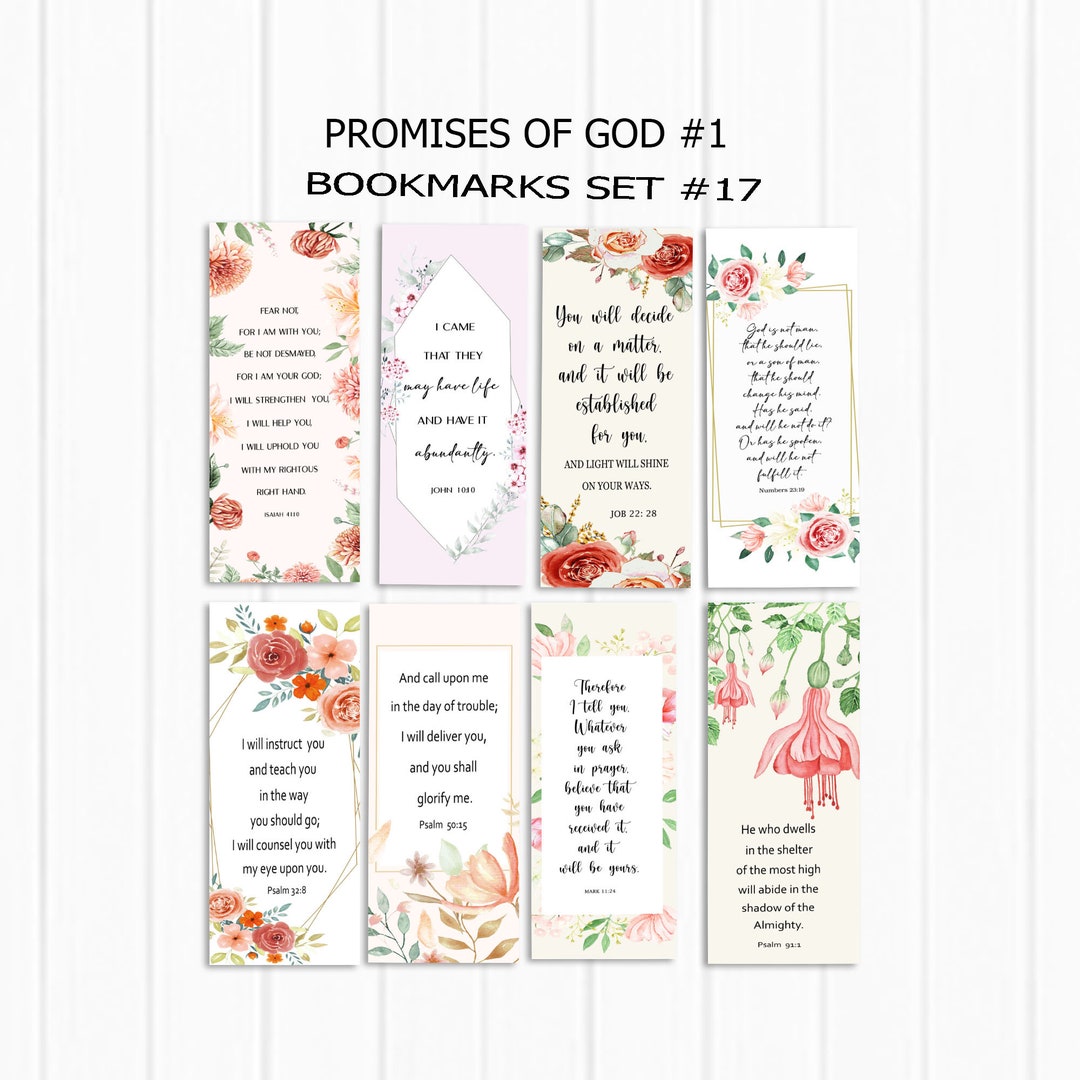 Printable Bible Verse Bookmarks, Mother's Day Bible Verses Bookmarks ...