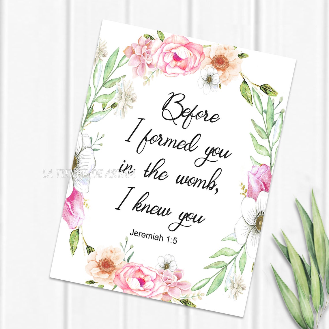 Before I Formed You in the Womb Scripture Printable Jeremiah - Etsy