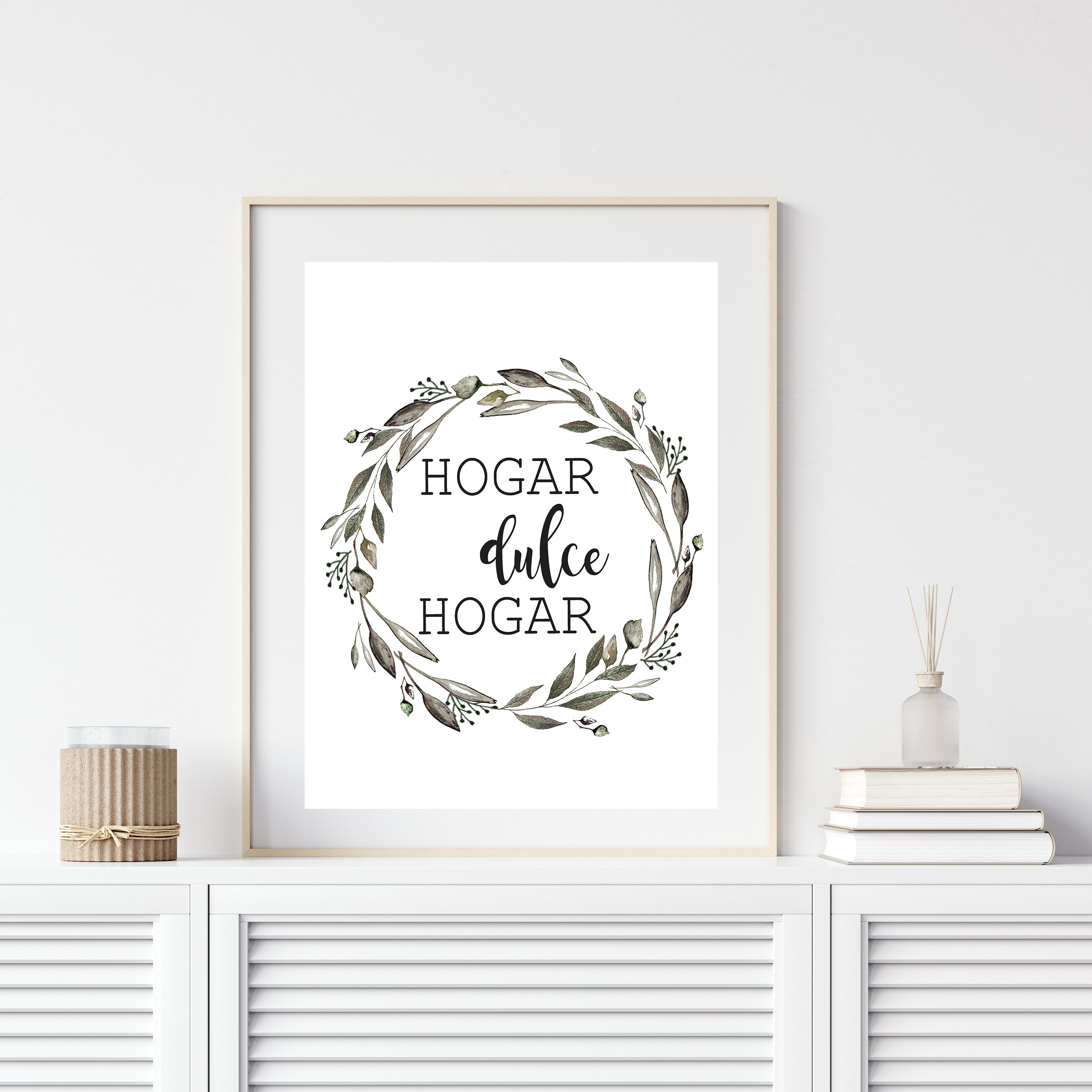 Hogar Dulce Hogar Printable Printable Wall Art Spanish Sign | Etsy