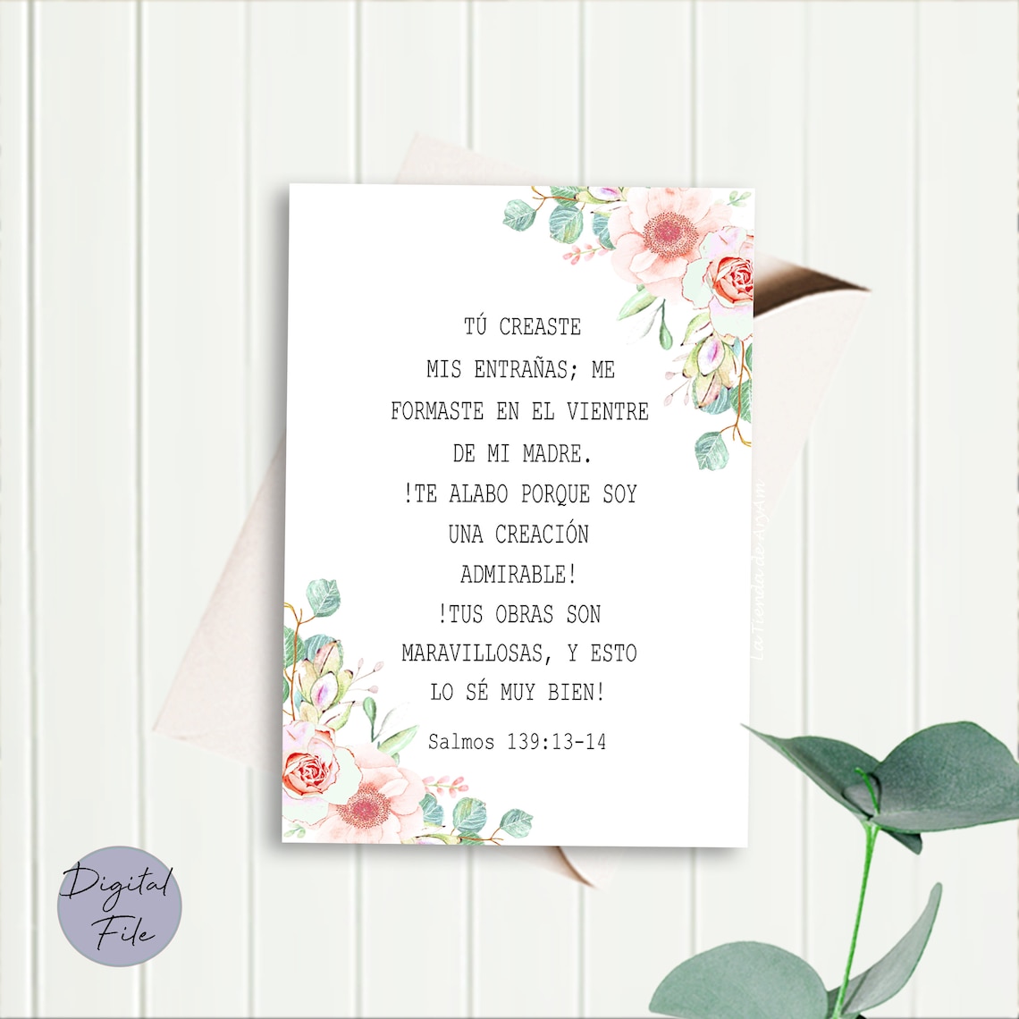 Salmos 139:13-14 Spanish Bible Verse Spanish Psalm 139 13 - Etsy