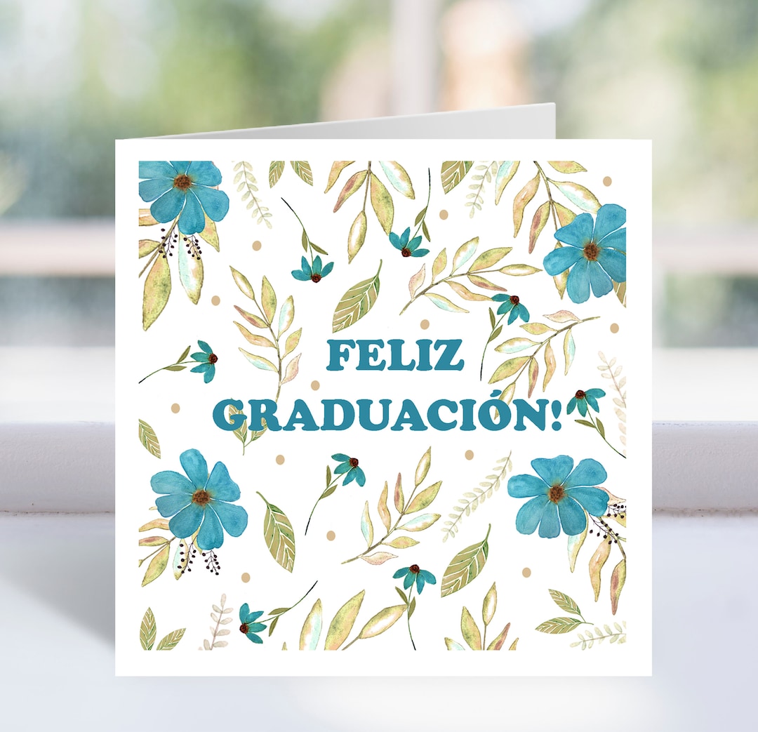 Printable Spanish Graduation Gift Tags, Feliz Graduacion Card, Spanish ...