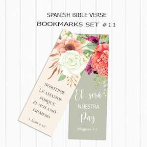 Spanish Bible Bookmarks, Printable Set of 8, 7 X 2.5 Inches, Instant ...