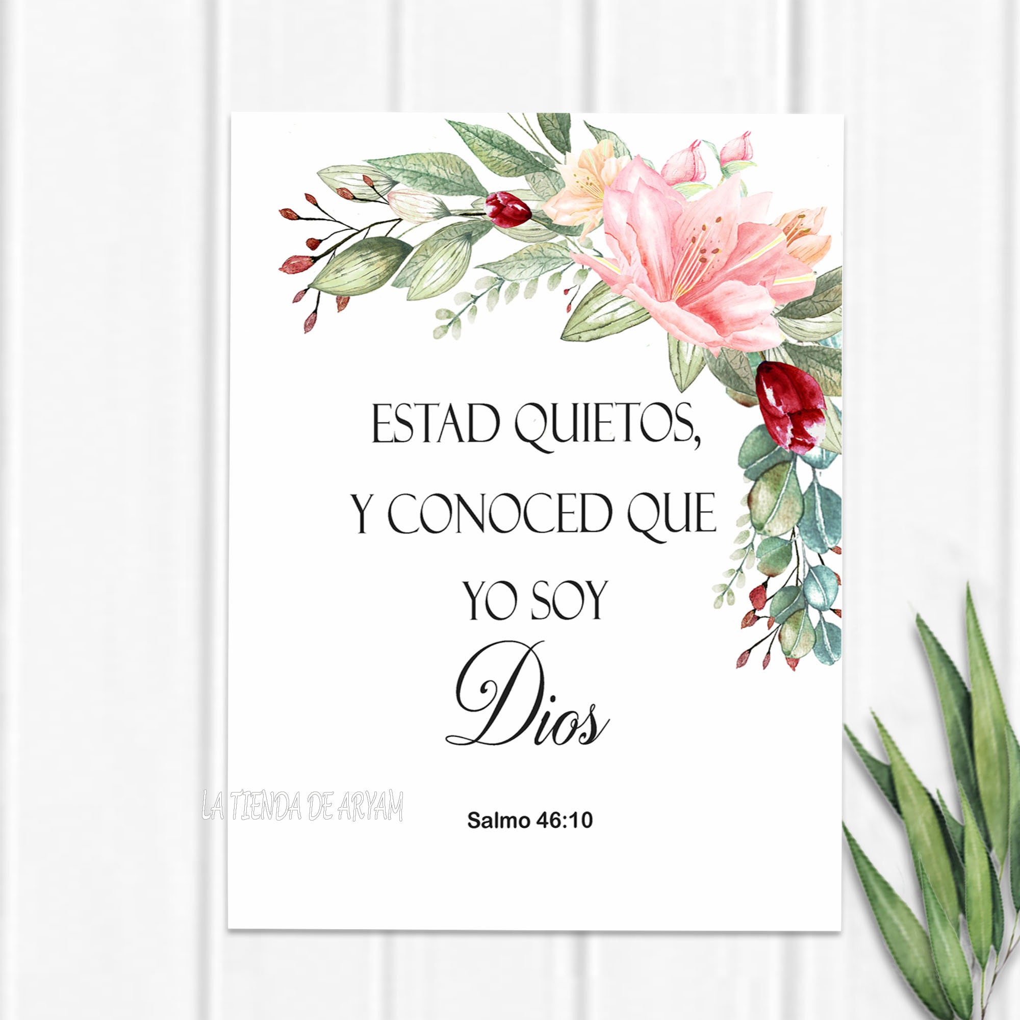 Versículo bíblico en español, Salmo 46 10, Estad quietos y conoced que ...