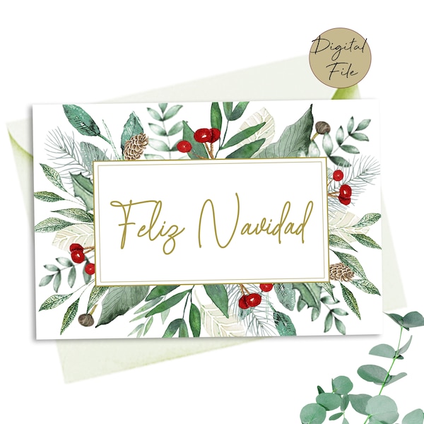 Spanish Holiday Card - Etsy