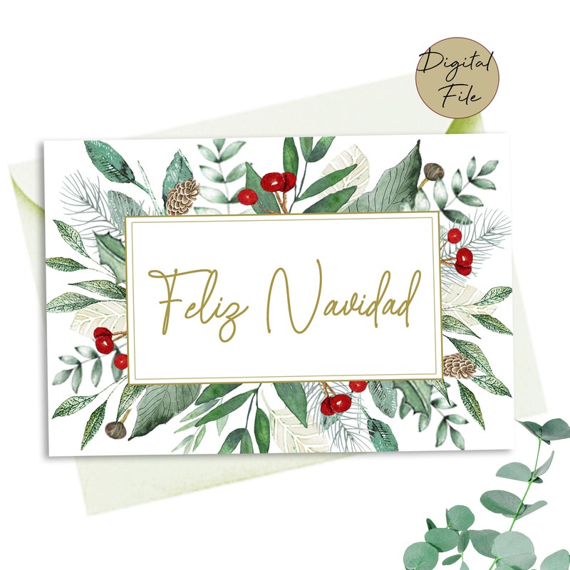 Spanish Xmas Card - Etsy