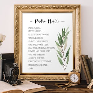 Padre Nostro, Italian the Lord's Prayer ,preghiera Padre Nostro ...