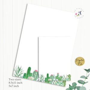 Stationery, Writing Paper PRINTABLES, Letter Paper, 5x7 Notepad, Card ...