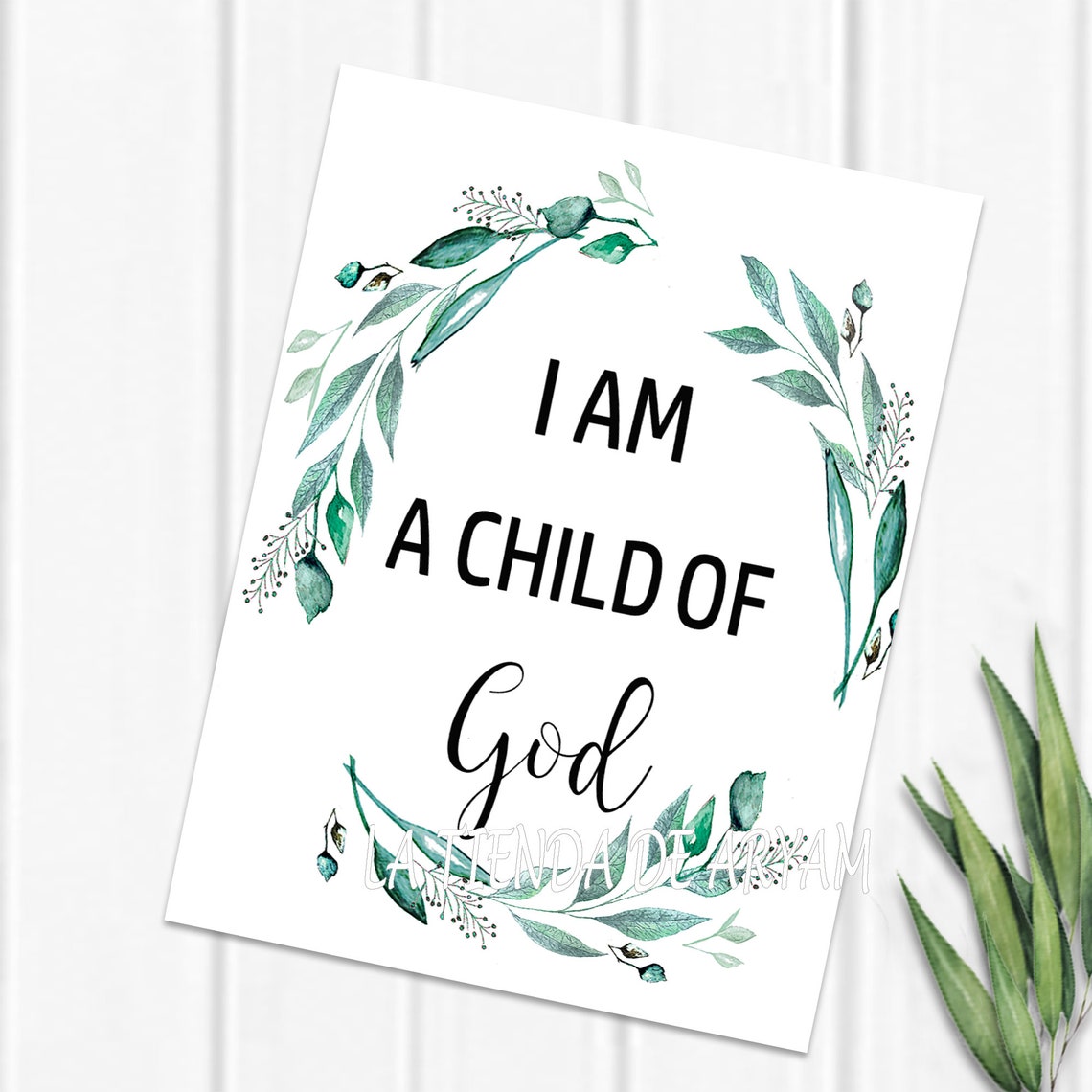 I Am A Child of God Bible Verse Art Printable Scripture Wall - Etsy