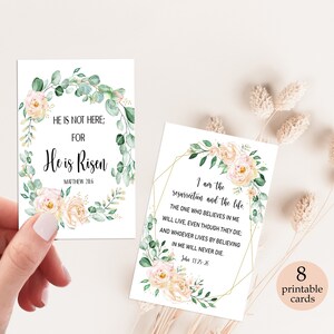 Easter Bible Verse Tags, Scripture Art Tags,3.50" X 2.50" Easter Cards ...