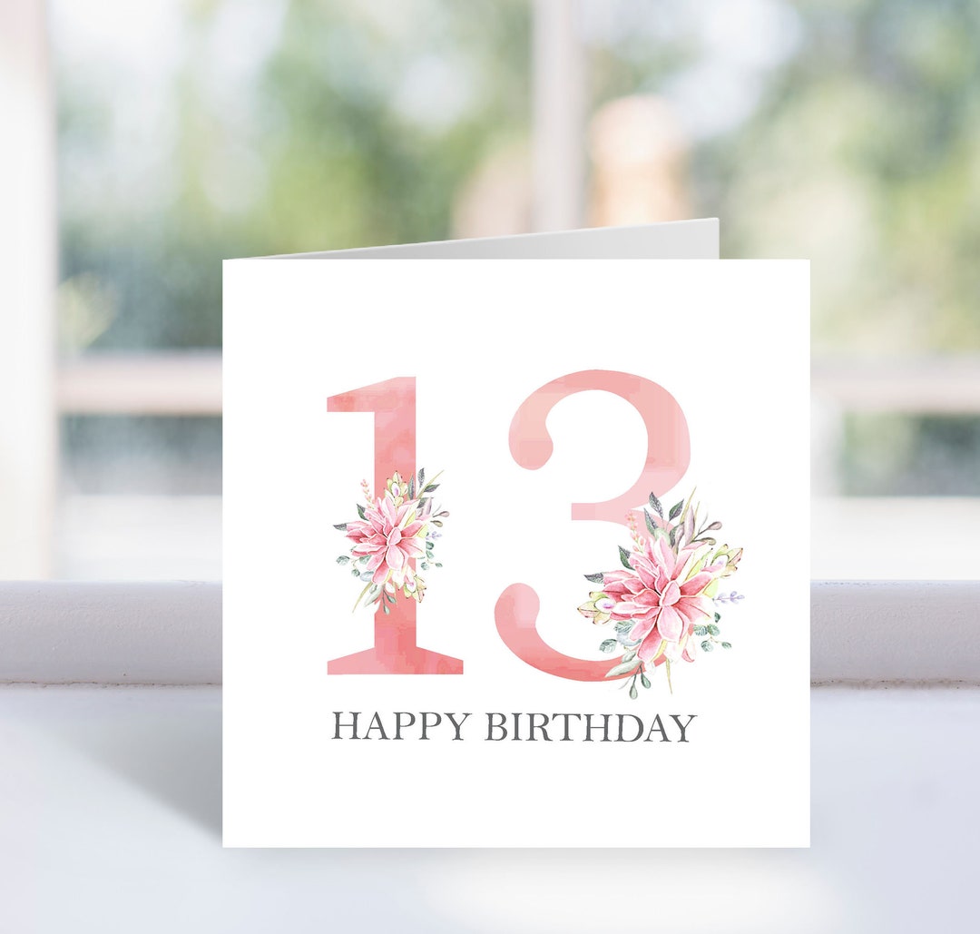 13th Birthday Card, 13th Birthday Card Printable, Spanish 13th Birthday ...