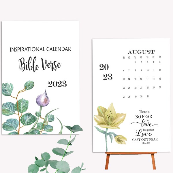 Bible Verse Calendar - Etsy