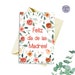 Spanish Happy Mother's Day, Feliz Día De Las Madres Printable Card, Dia ...