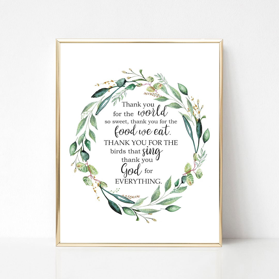 Thank You GOD for Everything, Inspirational Religious Quote, Thank You ...