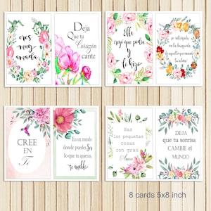 Spanish Quote Tags Encouragement Cards Spanish Teenagers - Etsy